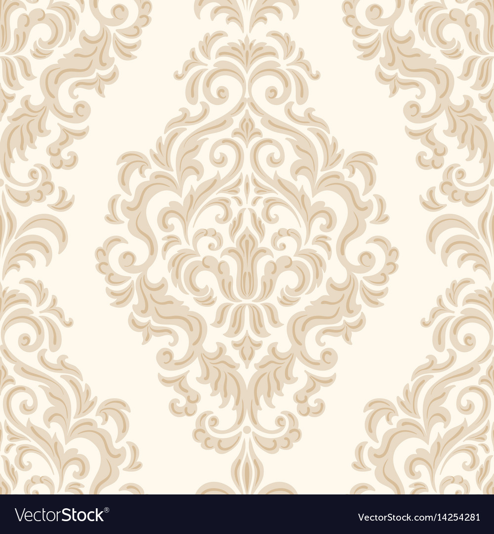Damask seamless pattern element Royalty Free Vector Image