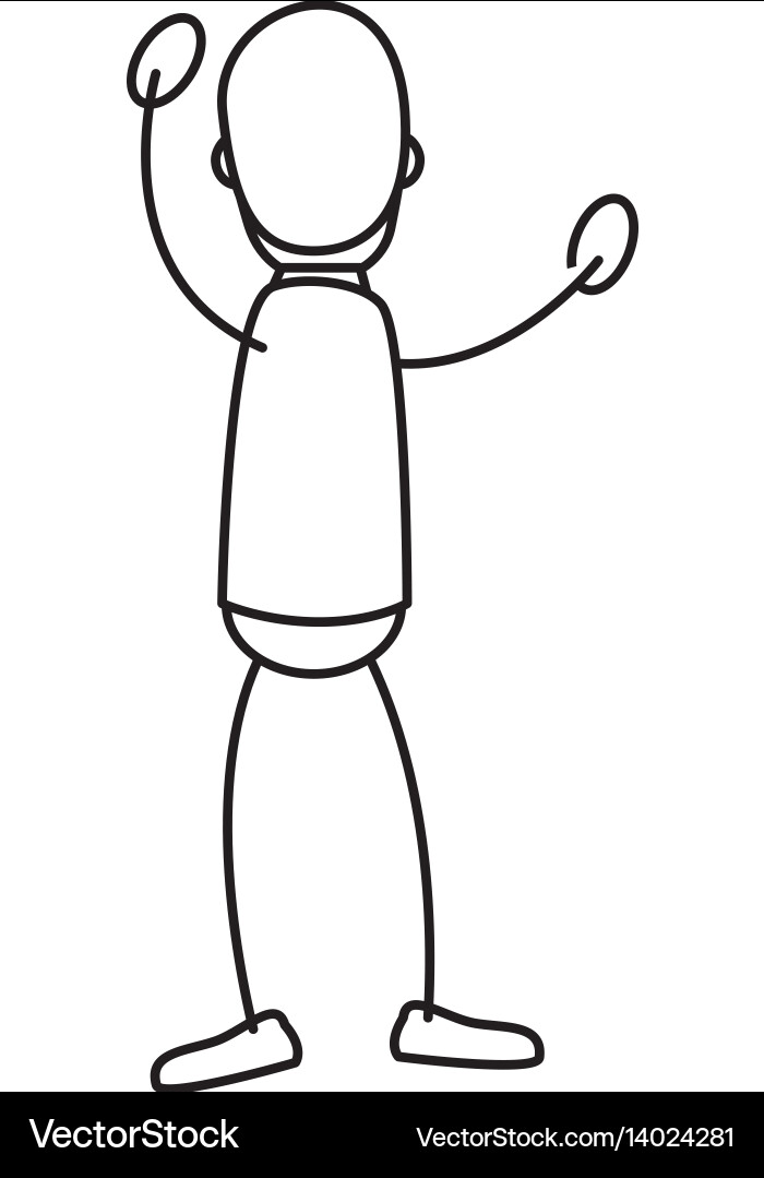 Human figure of man icon Royalty Free Vector Image