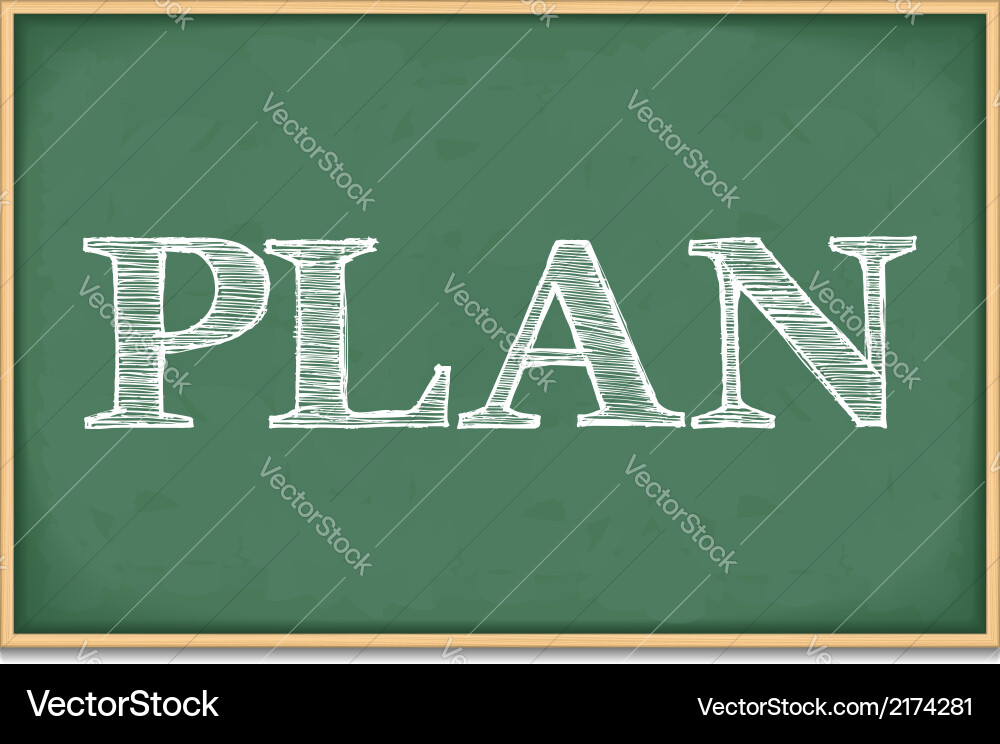 Plan Royalty Free Vector Image - VectorStock