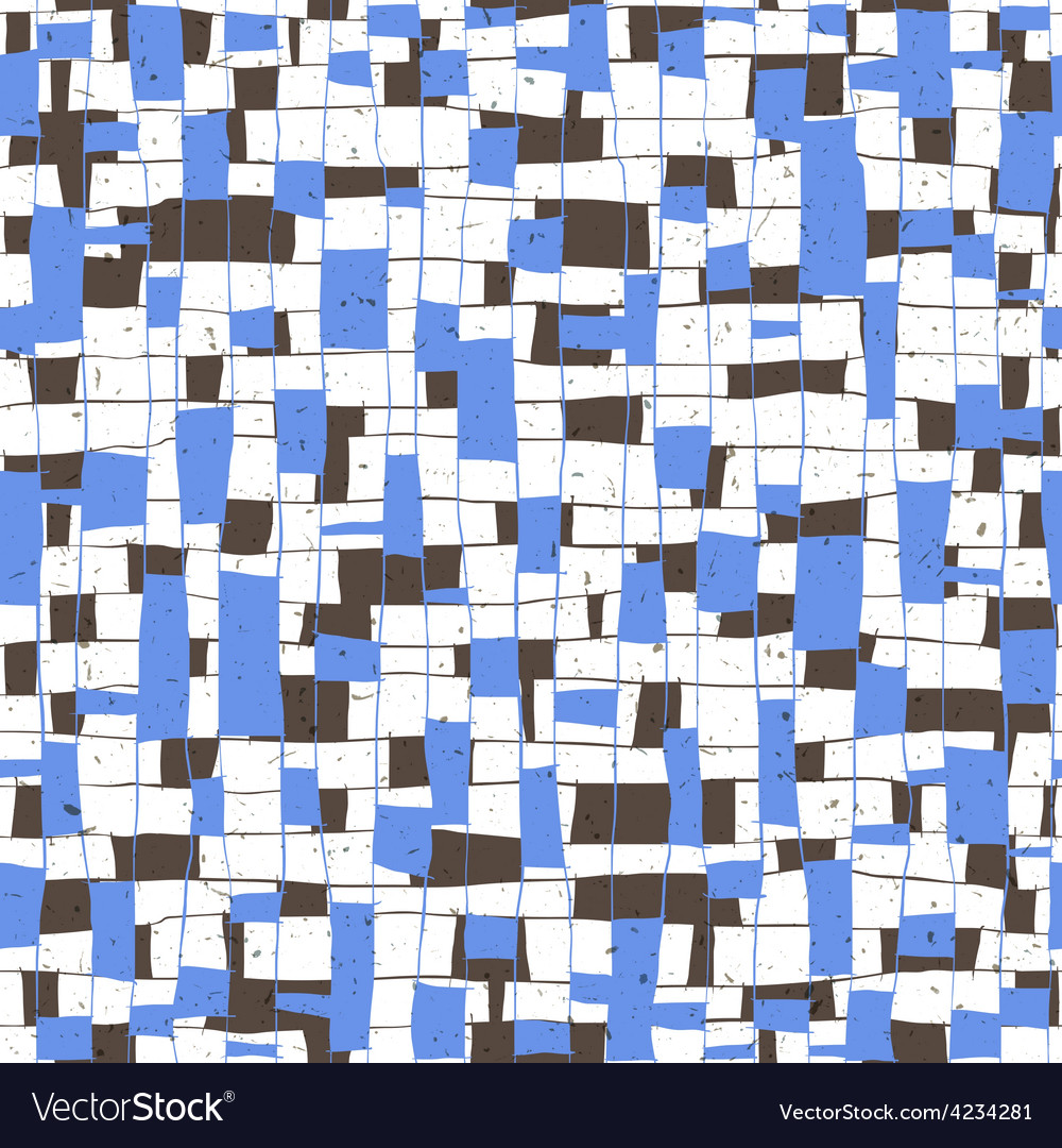 Seamless cell decorative pattern Royalty Free Vector Image