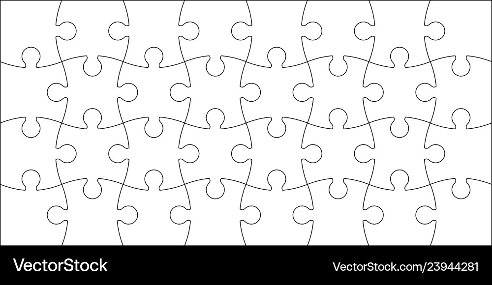 Set of puzzle pieces Royalty Free Vector Image