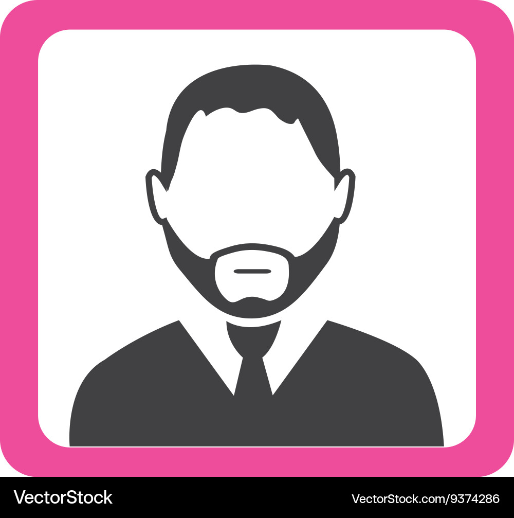Avatar man and colorful square graphic Royalty Free Vector