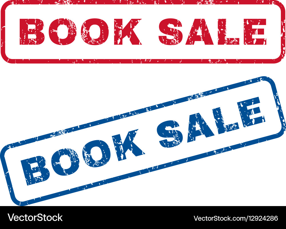 Book Sale Rubber Stamps Royalty Free Vector Image