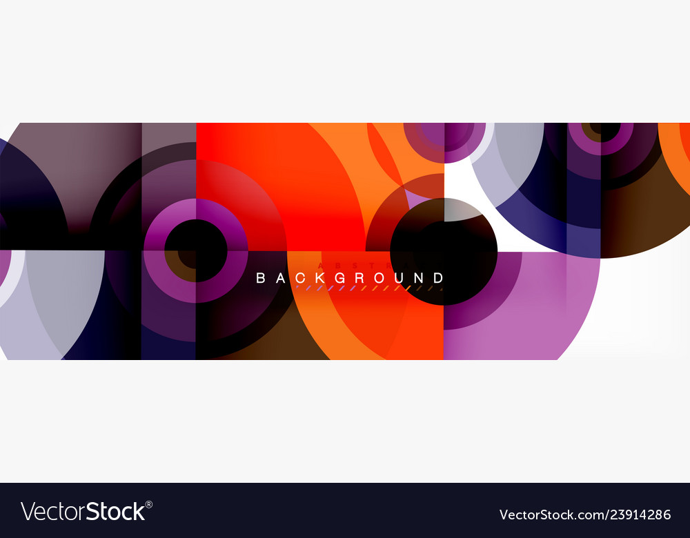 Geometric circle abstract background creative Vector Image