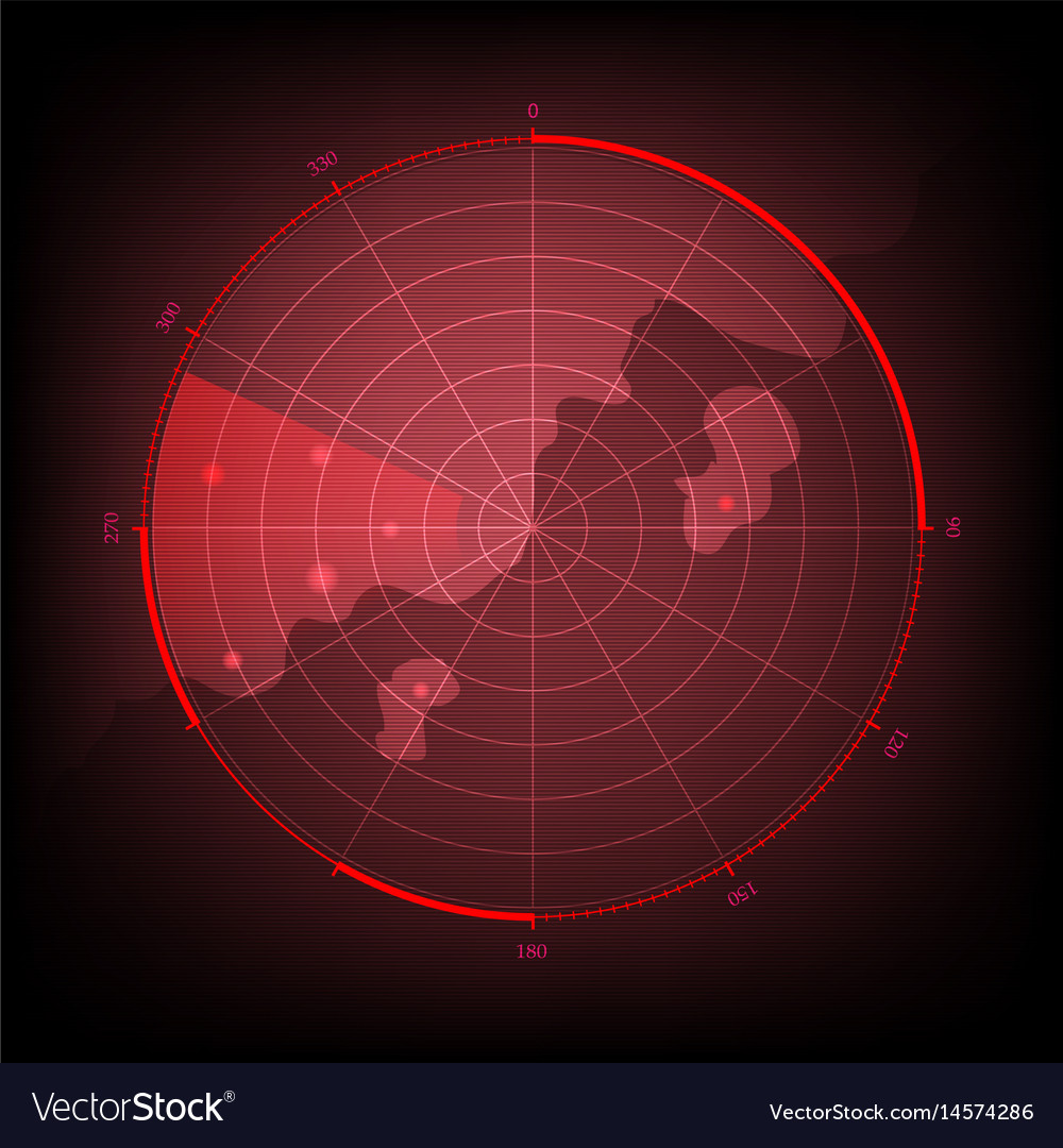 Radar interface future Royalty Free Vector Image Radar interface future Royalty Free Vector Image