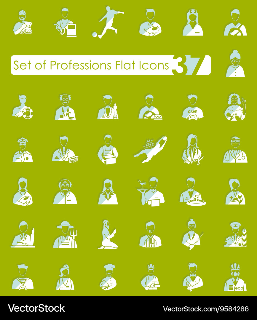 Set of professions icons Royalty Free Vector Image