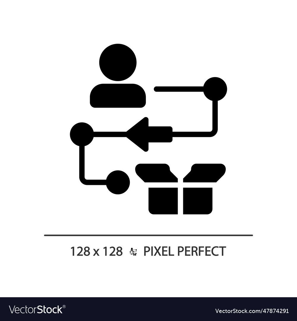 2d track goods solid icon Royalty Free Vector Image