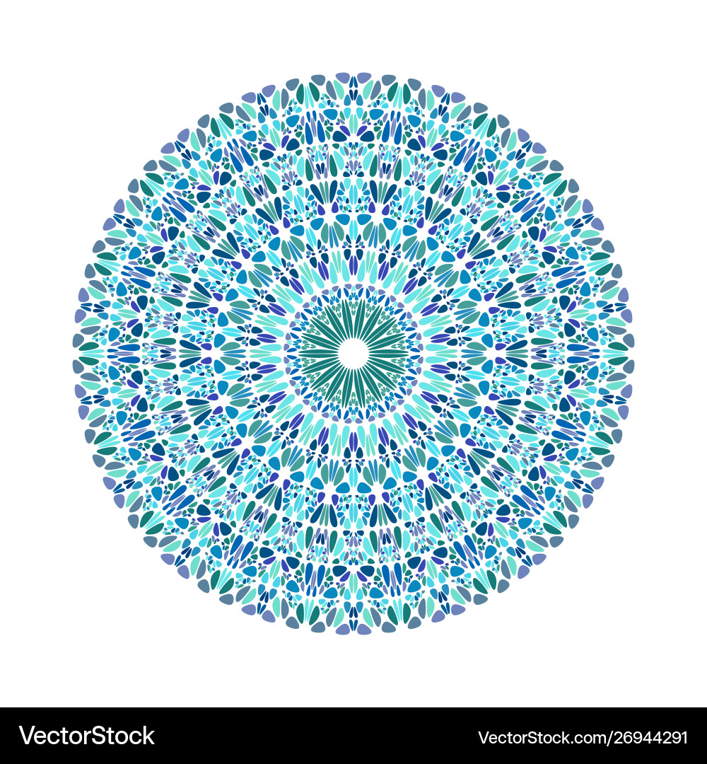 Abstract geometrical circular colorful round Vector Image