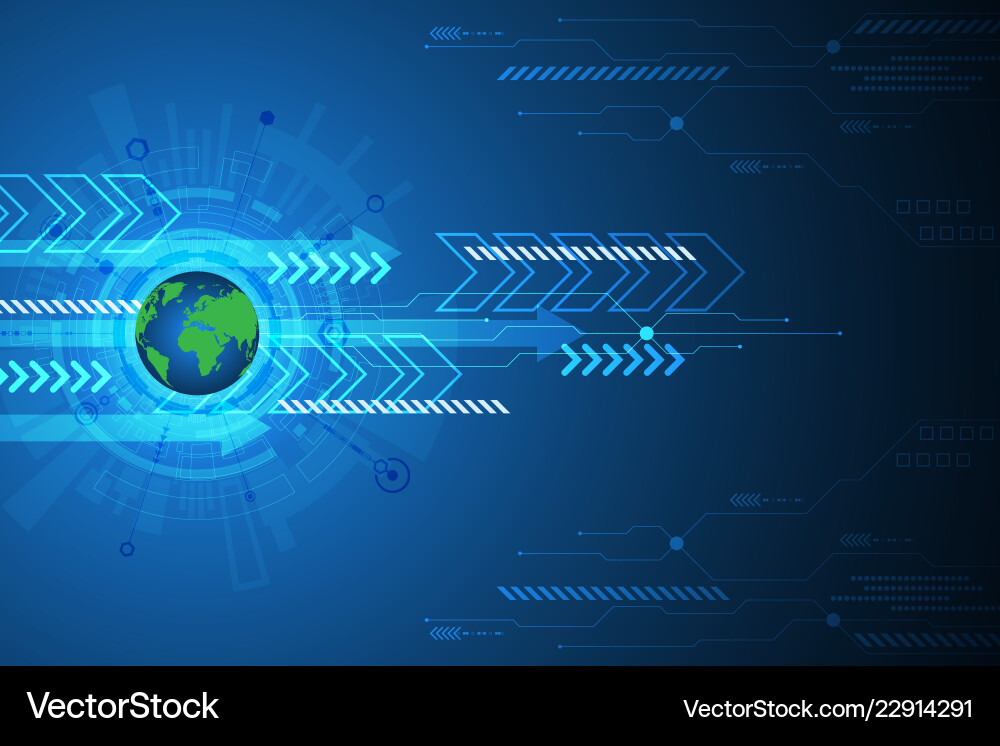 Innovation of the future world Royalty Free Vector Image