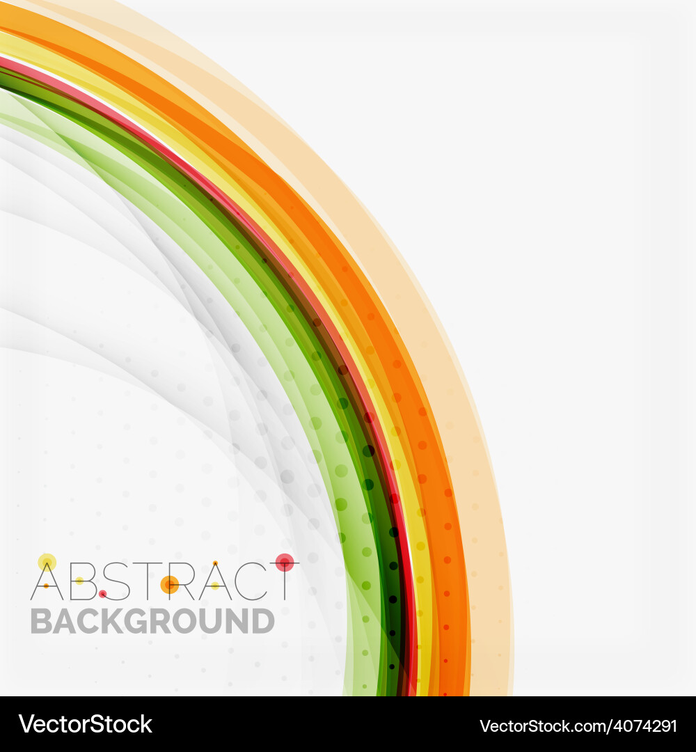 Orange and green wave line design nature eco Vector Image
