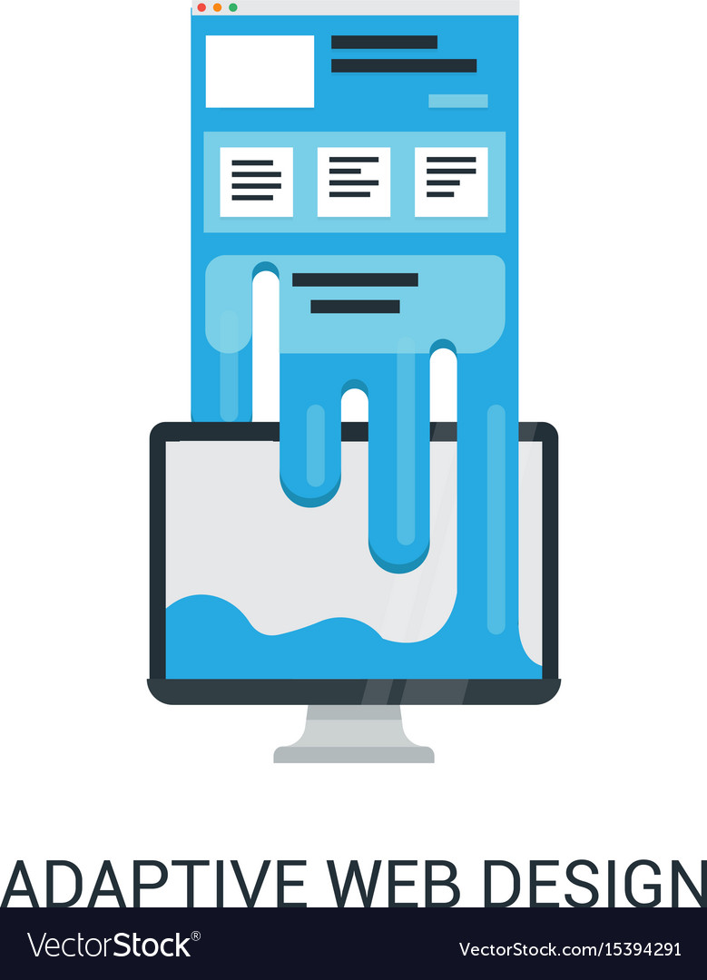 Responsive web design abstract Royalty Free Vector Image