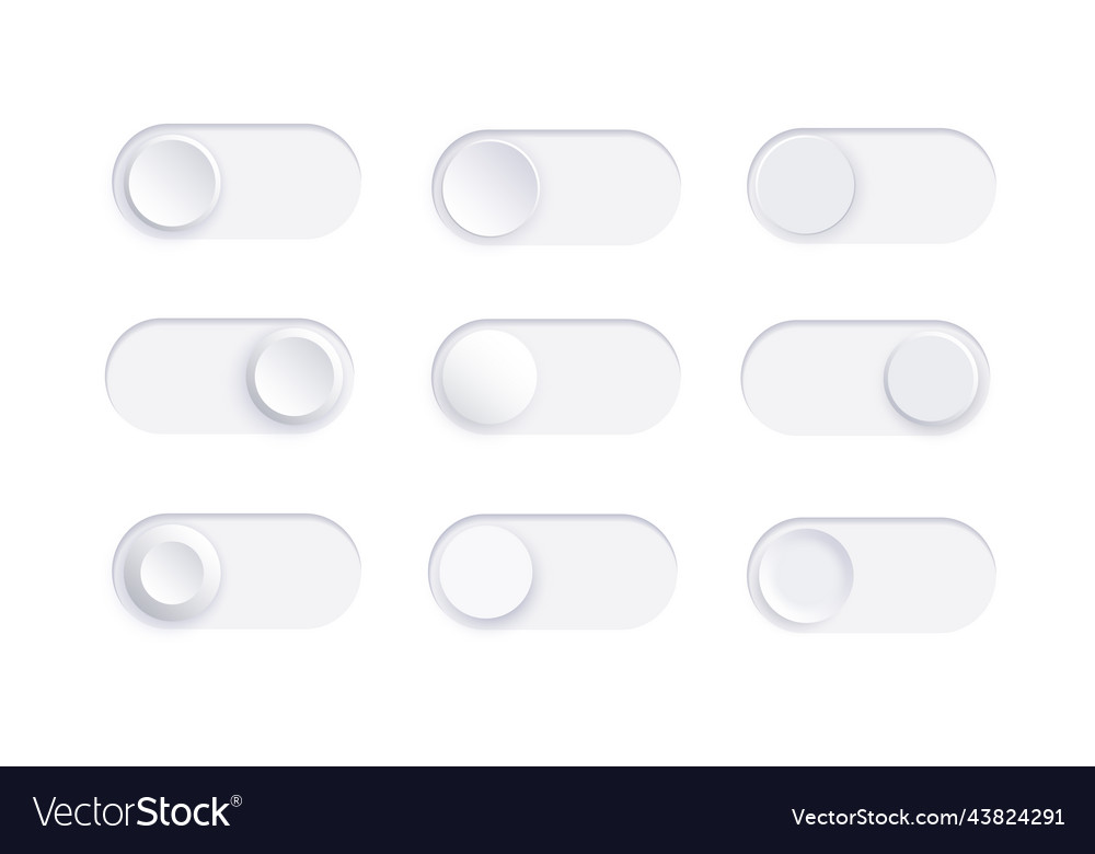 Toggle button icon Royalty Free Vector Image - VectorStock