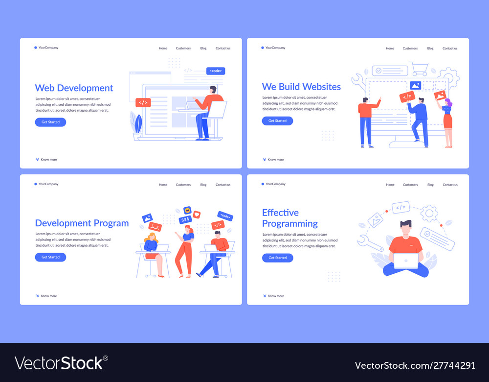 Web development website design code engineering Vector Image