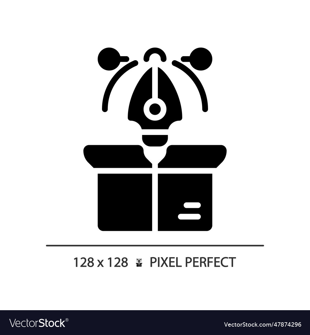 2d creative design solid icon Royalty Free Vector Image