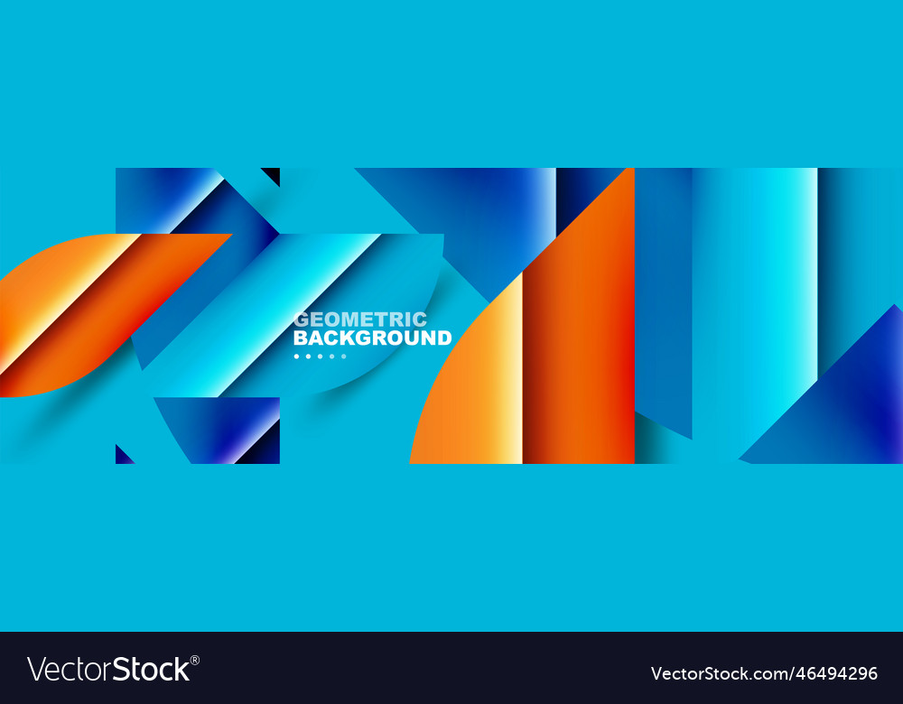Abstract background with geometric elements Vector Image