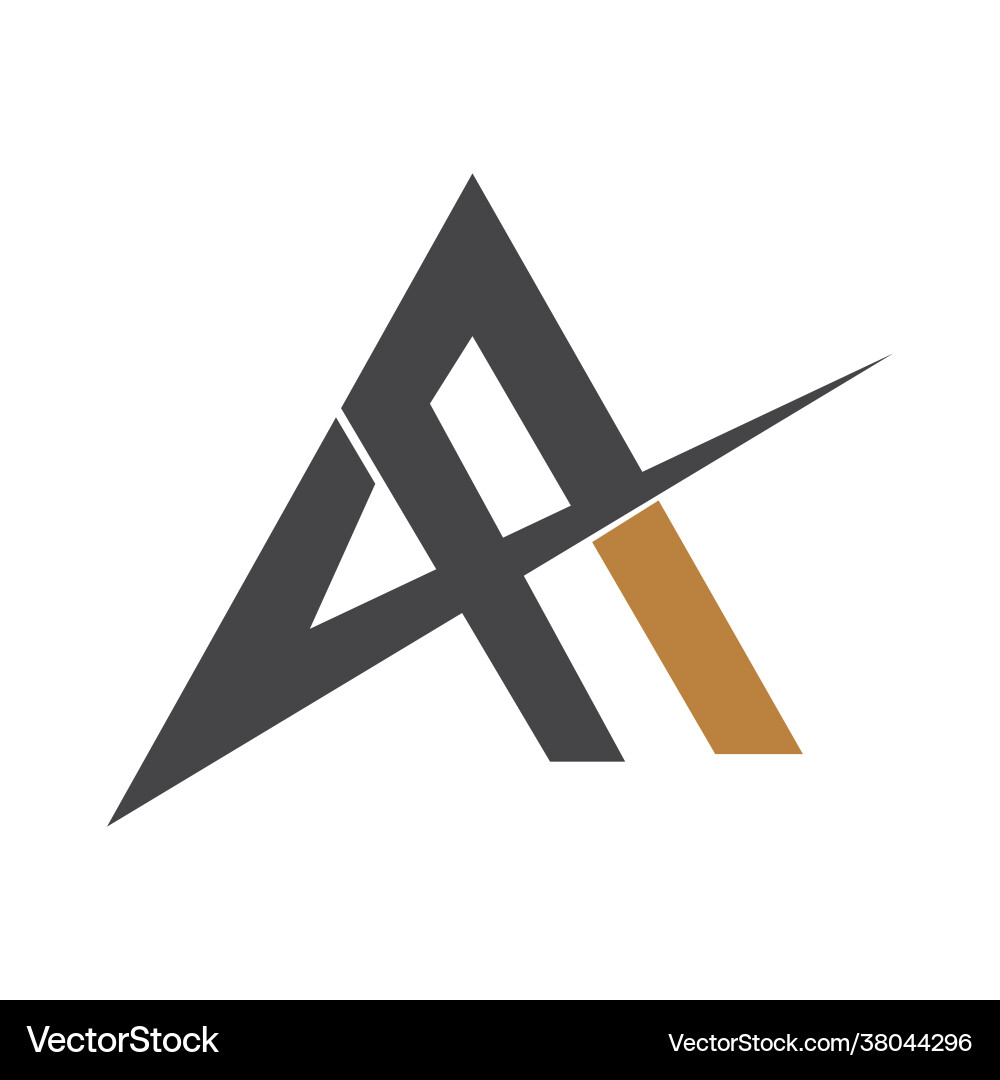 Ax xa a and x abstract initial alphabet logo Vector Image