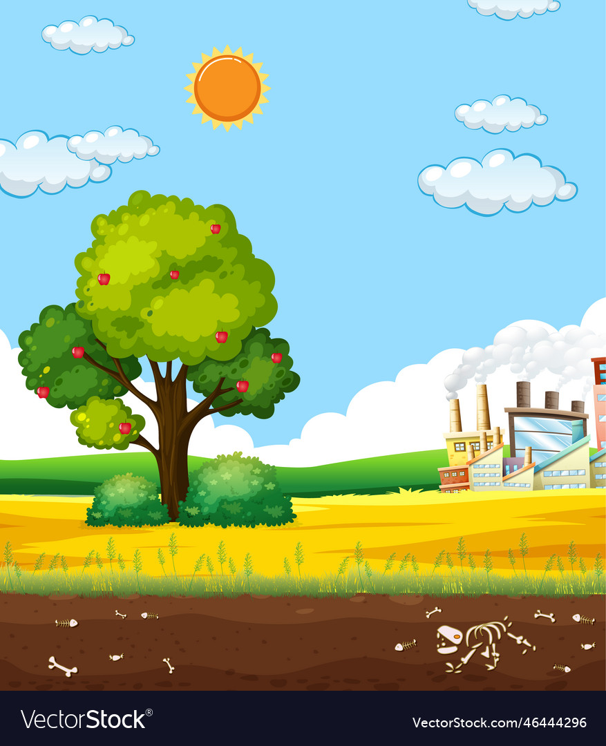 Carbon cycle concept for science education Vector Image