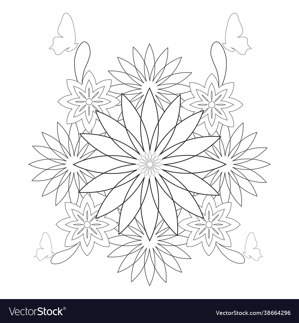Petals Coloring Pages