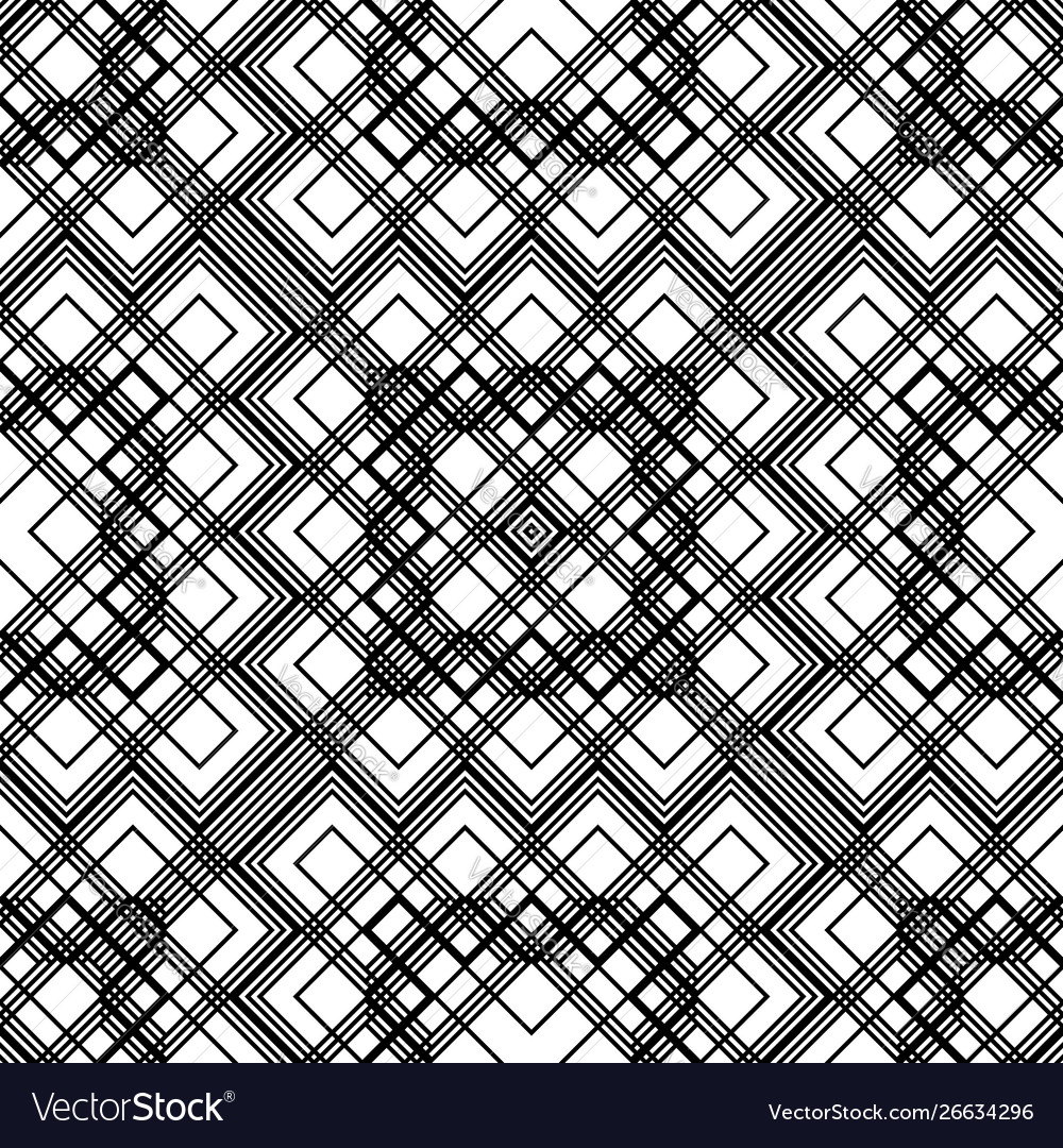 Design seamless monochrome geometric pattern Vector Image