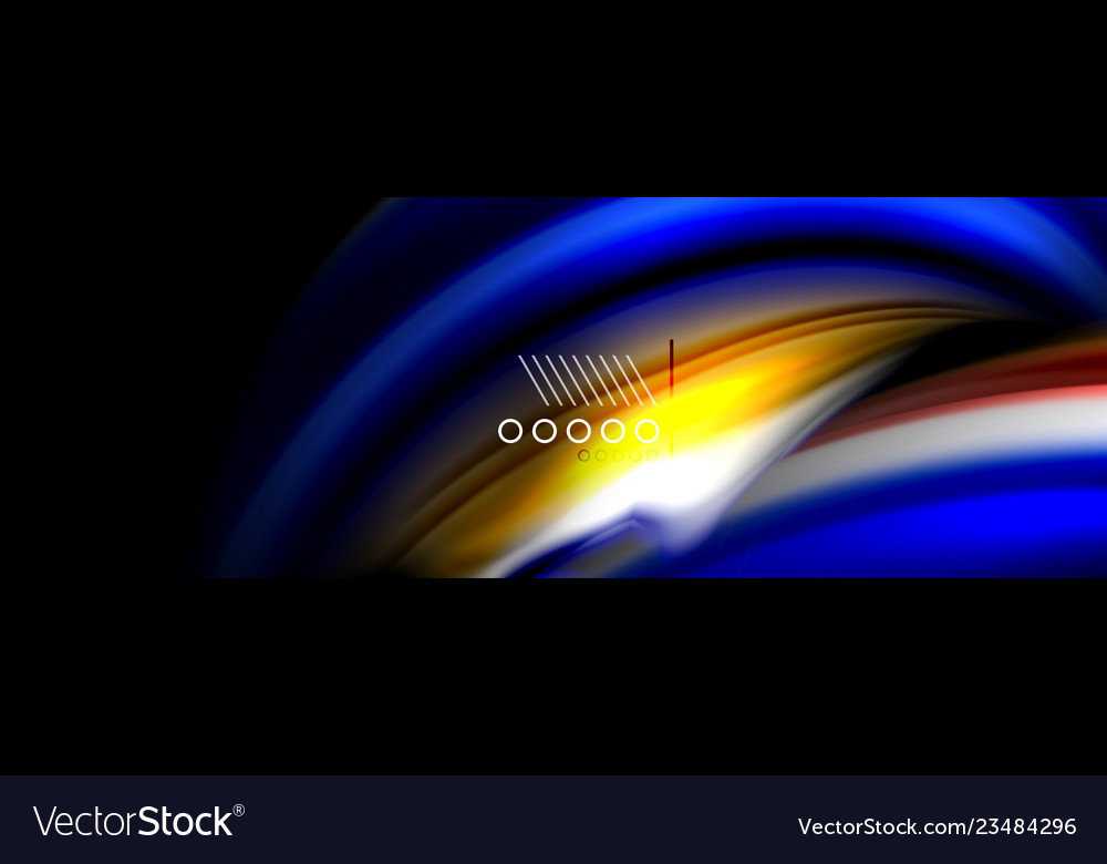 Fluid liquid wave pattern Royalty Free Vector Image