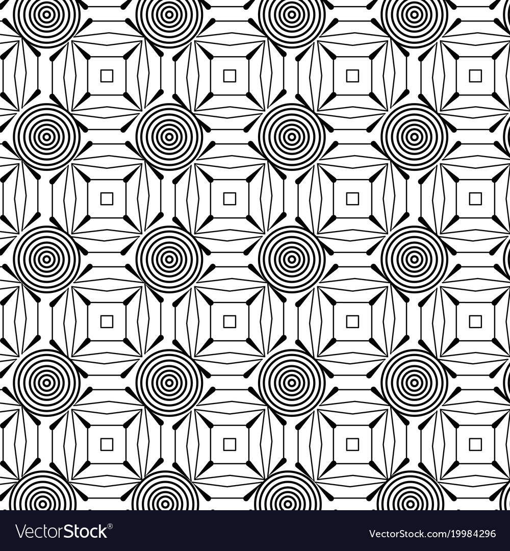 Monochrome geometric pattern background Royalty Free Vector