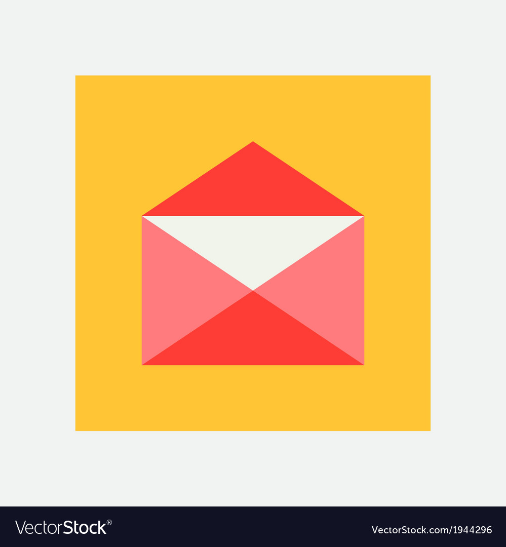 Open envelope icon Royalty Free Vector Image - VectorStock