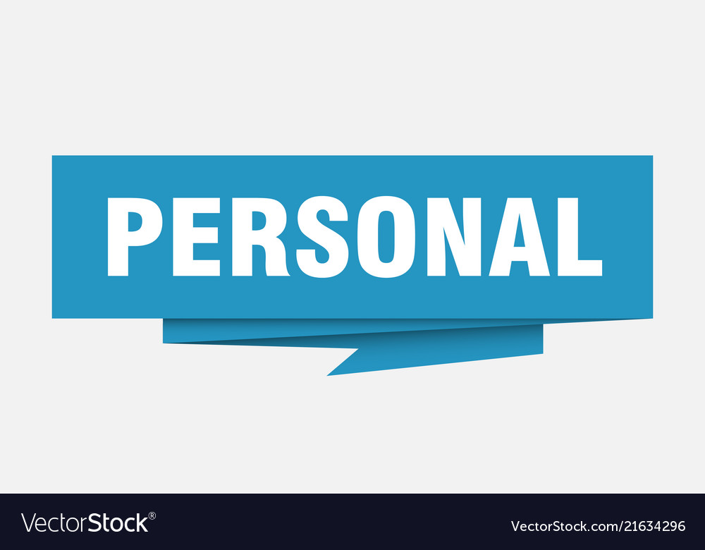 Personal Royalty Free Vector Image - VectorStock
