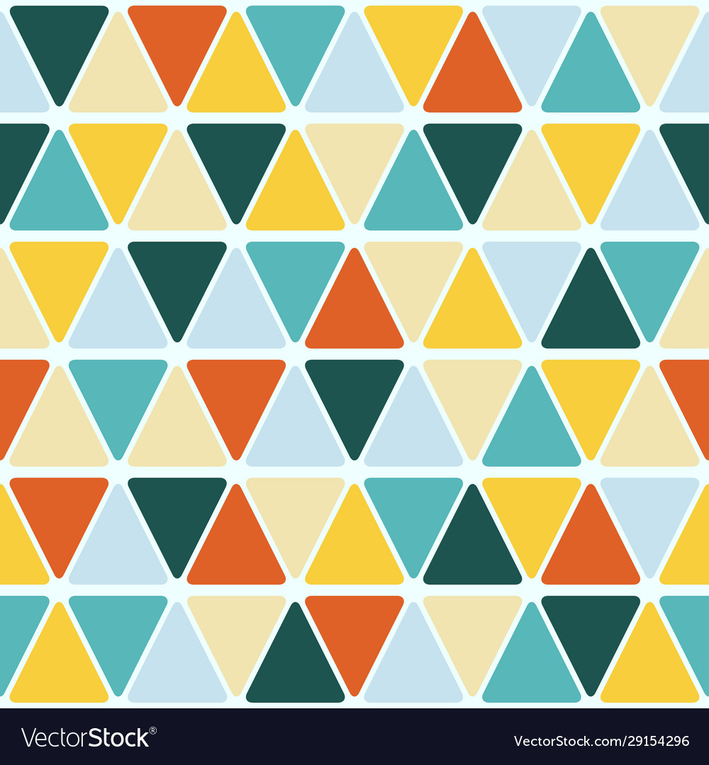 Seamless abstract pattern triangles Royalty Free Vector