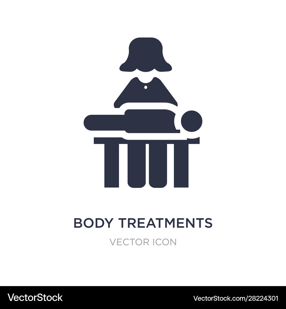 Body treatments icon on white background simple Vector Image