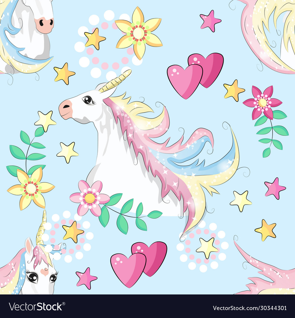 Cute unicorn princess concept girl beauty Vector Image Cute unicorn princess concept girl beauty Vector Image