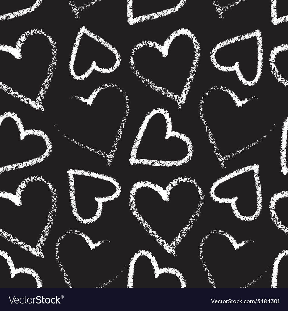 Heart seamless pattern Royalty Free Vector Image