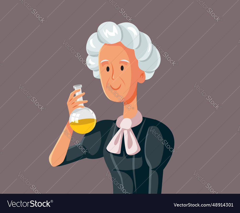 Marie curie cartoon Royalty Free Vector Image - VectorStock Marie curie cartoon Royalty Free Vector Image - VectorStock