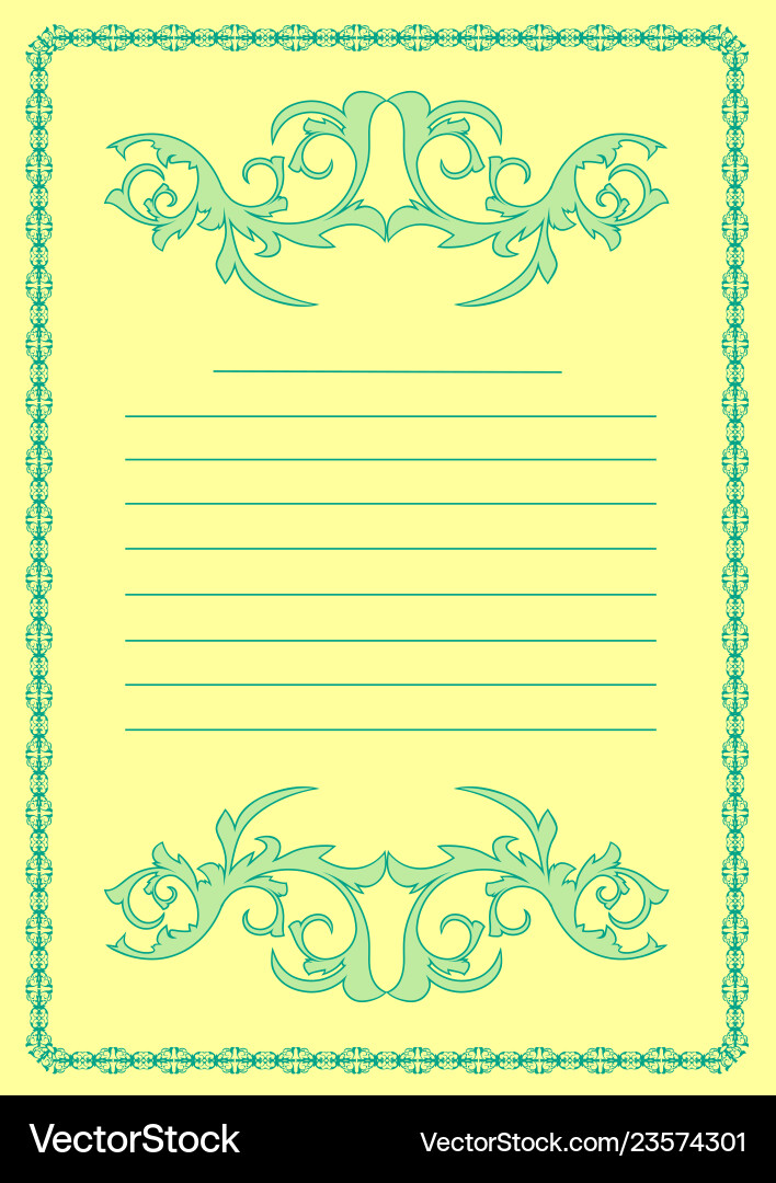 Stylish decorative vintage retro label decor Vector Image