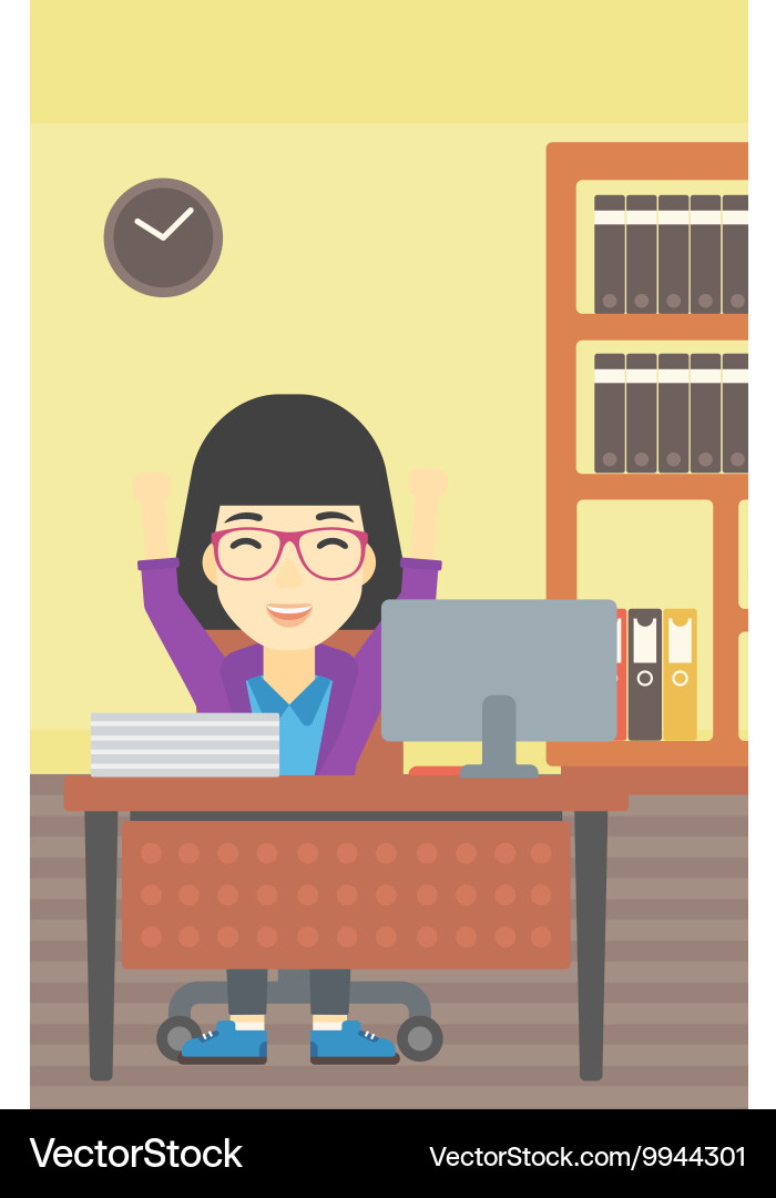 Successful business woman Royalty Free Vector Image