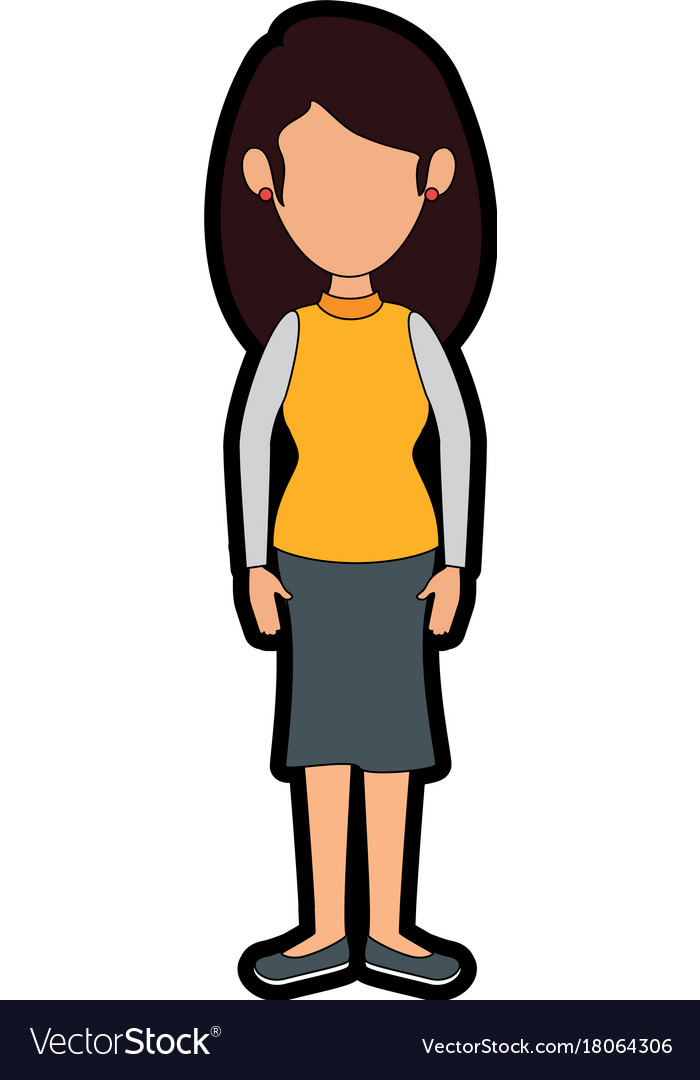 Beautiful woman avatar character Royalty Free Vector Image