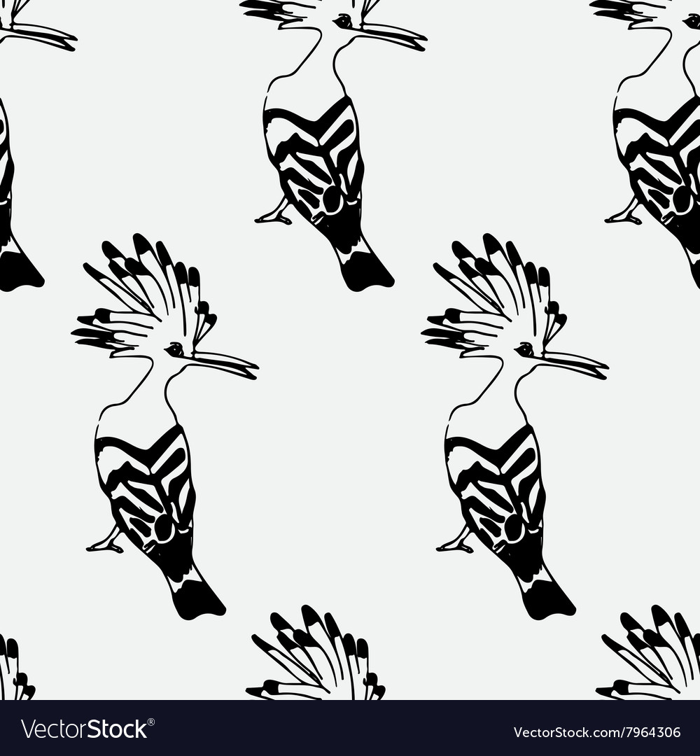 Birds seamless pattern Royalty Free Vector Image