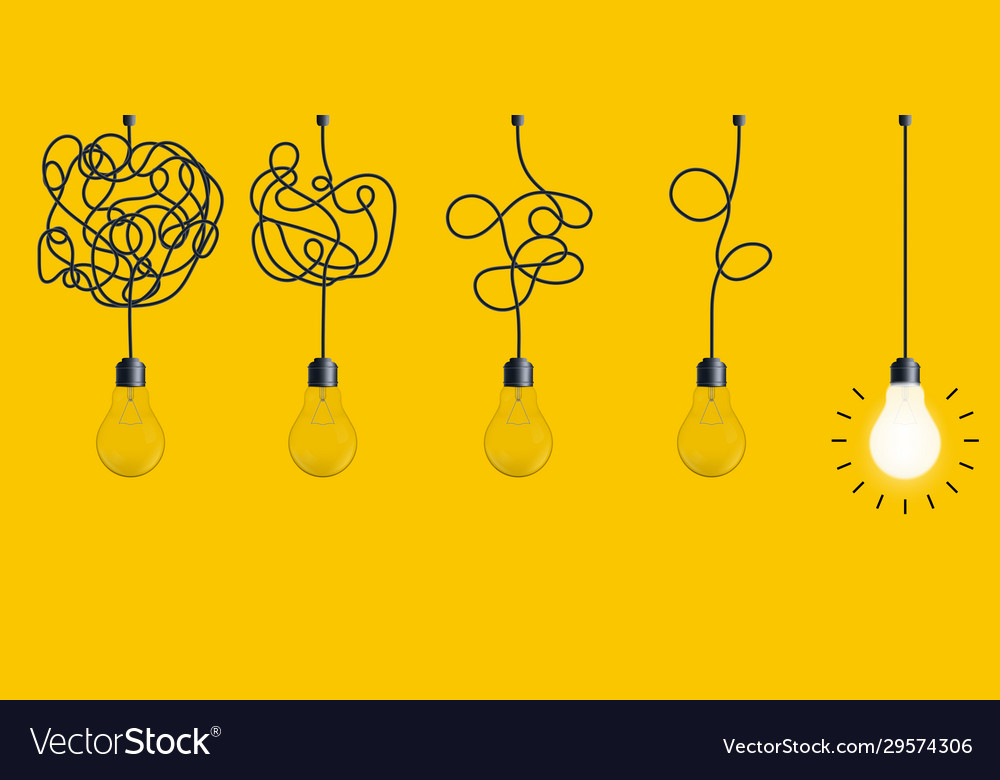 Creative simplifying Royalty Free Vector Image