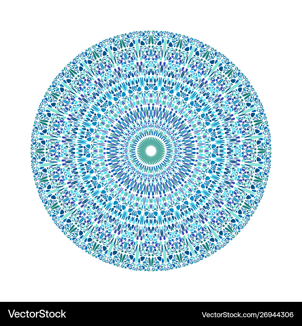 Geometrical abstract colorful circular flower Vector Image