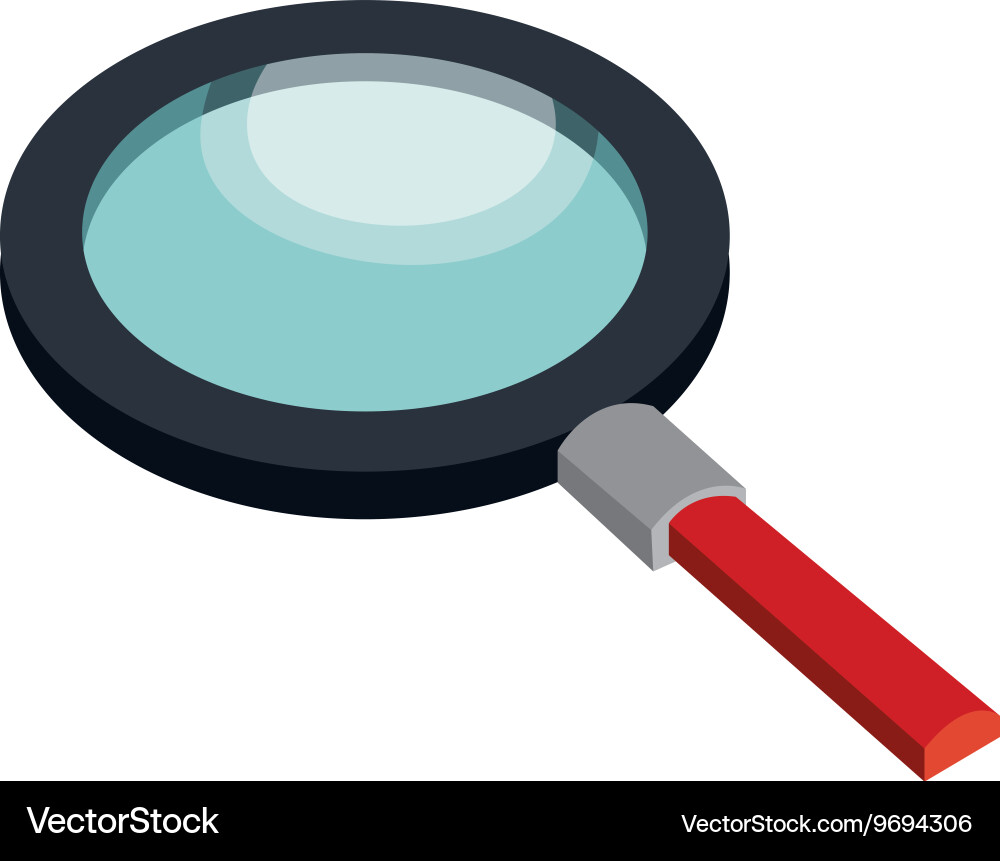 Magnifying glass isolated icon design Royalty Free Vector