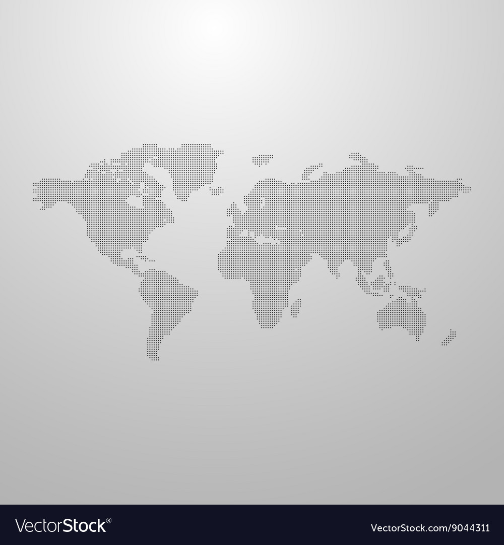 A world map Royalty Free Vector Image - VectorStock