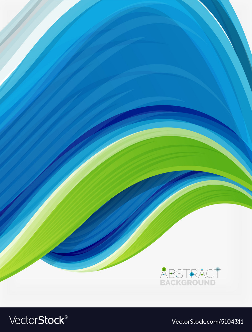 Abstract realistic solid wave background Vector Image