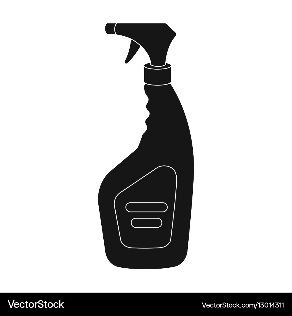 Cleaner spray icon in black style isolated Vector Image