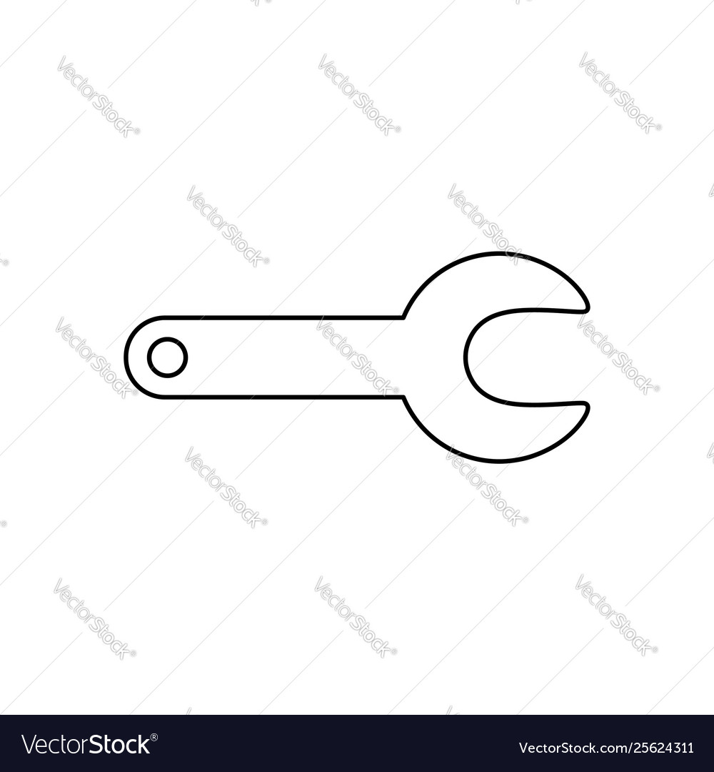 Icon spanner Royalty Free Vector Image - VectorStock