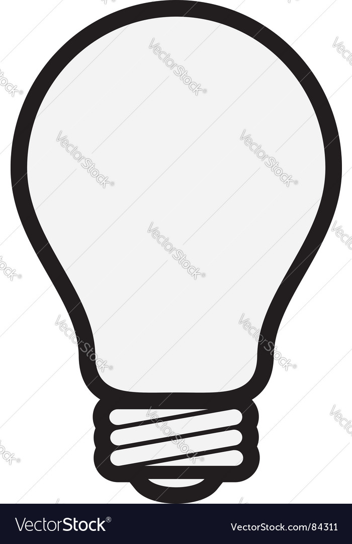 Light bulb Royalty Free Vector Image - VectorStock