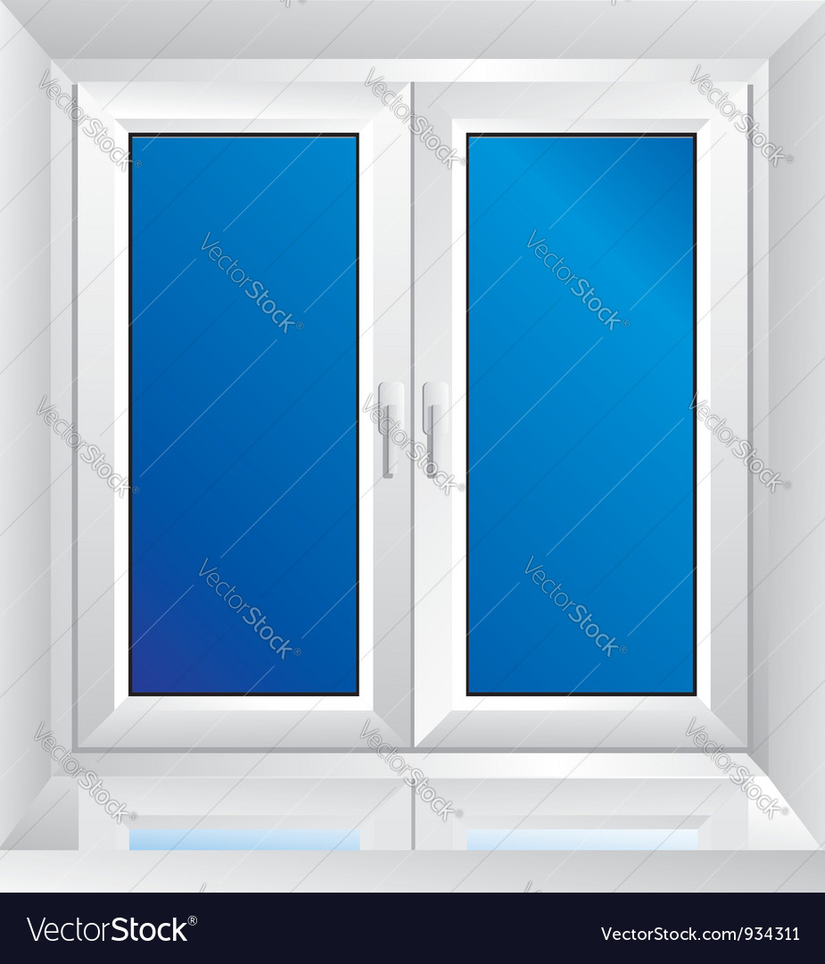 Plastic window Royalty Free Vector Image - VectorStock
