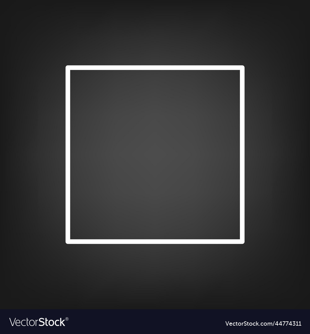 Stroke square geometric shape Royalty Free Vector Image