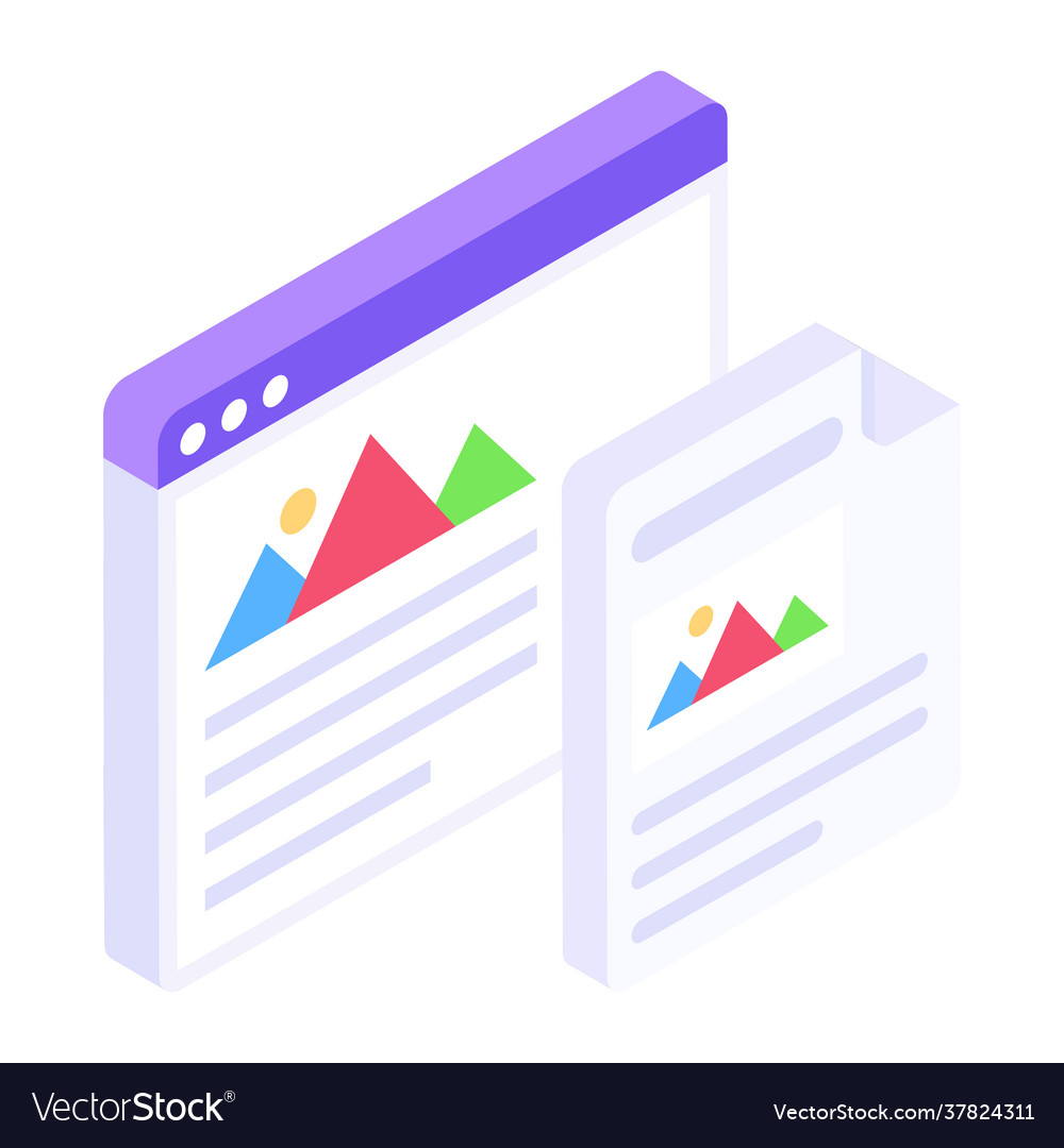 Web gallery Royalty Free Vector Image - VectorStock