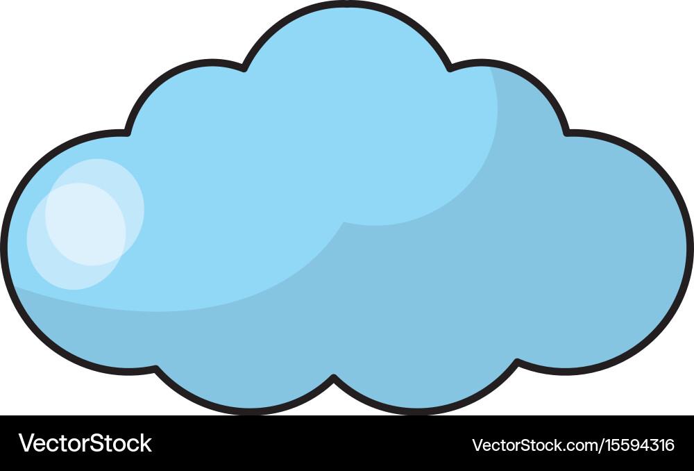 Natural cloud design to fresh weather Royalty Free Vector