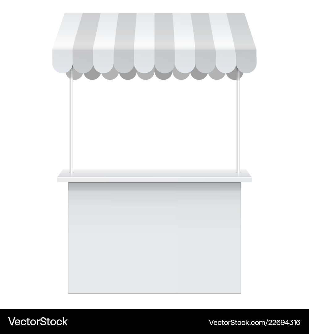Promotion counter retail trade stand Royalty Free Vector