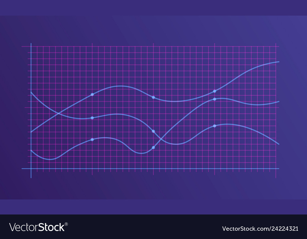 Abstract financial chart Royalty Free Vector Image